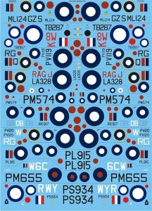 Freightdog FSD 72-008 Post War Spitfires - Model Aircraft Decals ...
