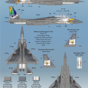 Euro Decals ED-48122 McDonnell Douglas F-15C Oregon ANG Special