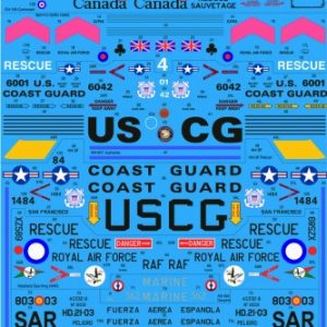 AIR-GRAPHICS 72-008 Worldwide Search Rescue Collection decals 1/72