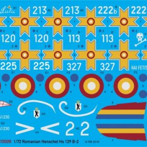 RB-D 72026 Henschel Hs 129 B-2 Decals 72 scale 1/72 scale models