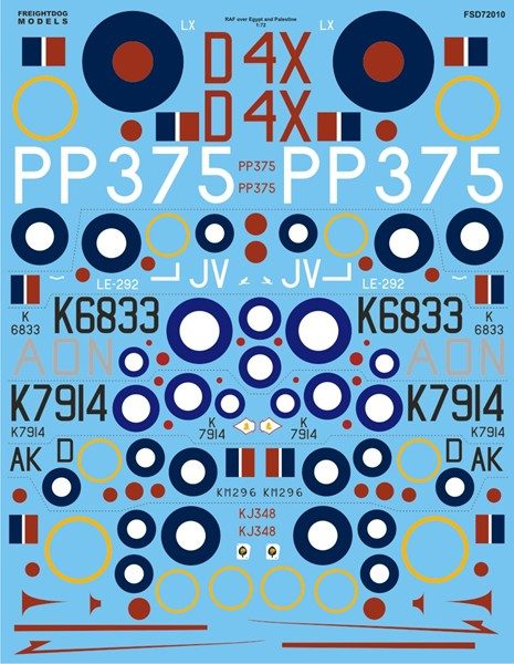 Freightdog FSD 72-010 RAF over Egypt and Palestine - Model Aircraft ...