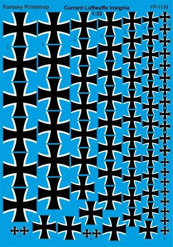 German Current Luftwaffe Insignia Aircraft decals FP1130 1/32