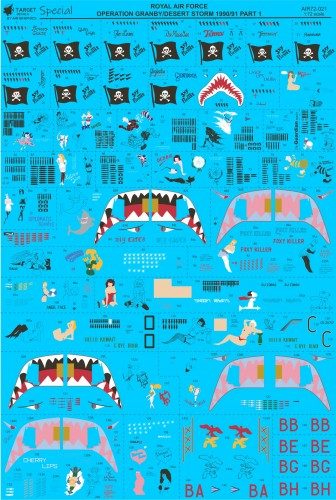 AIR-GRAPHICS AIR72-021 RAF Op Granby/Desert Storm Decal Part 1
