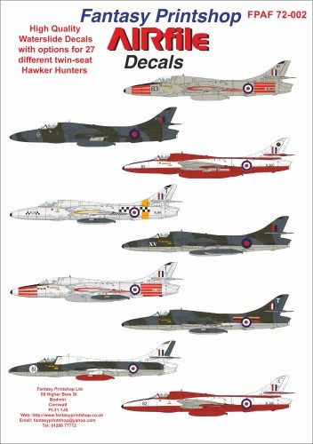 Fantasy Printshop Airfile FPAF 48-002 Hawker Hunter Twin seater
